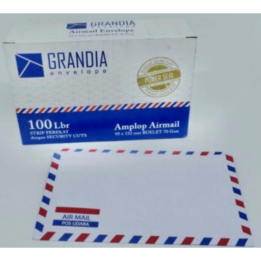 Jual Amplop Undangan Air Mail Grandia Isi 100 lembar 95x152mm | Shopee ...