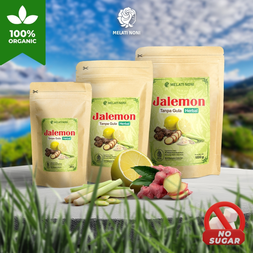 Jual Wedang Jalemon Jahe Merah Lemon Sereh Bubuk Murni Tanpa Gula ...