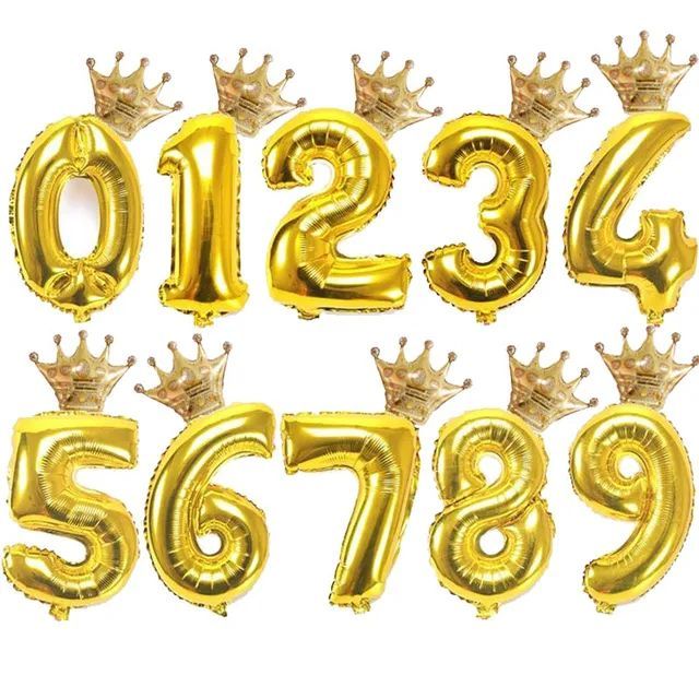 Jual Balon angka jumbo gold 80CM (Osorisfunshopp) | Shopee Indonesia