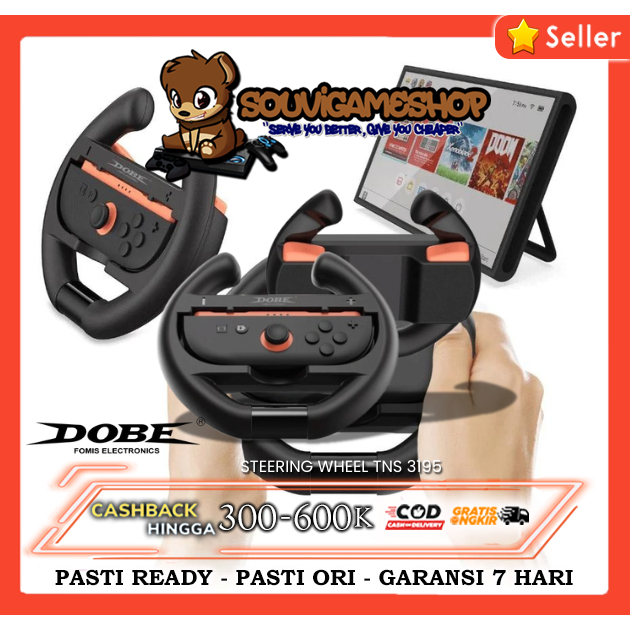 Jual Dobe Steering Wheel for Nintendo Switch 2 / NS2 Joy Con Controller Switch Joycon 2 Racing ...