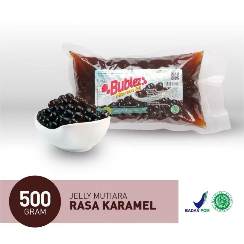 Jual Bublez Jelly Mutiara Rasa Karamel 500g | Shopee Indonesia