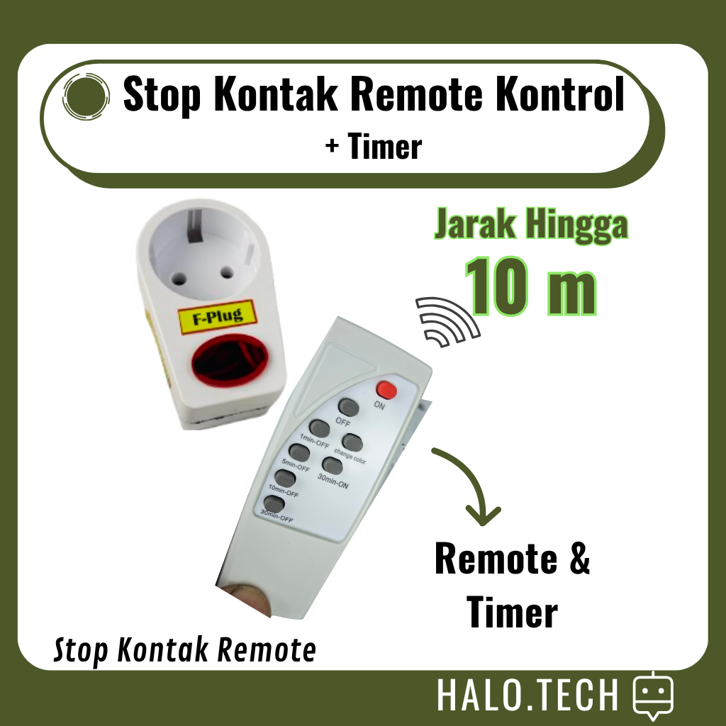 Jual Steker Listrik Remote Stop Kontak Remot Control ON OFF Colokan ...
