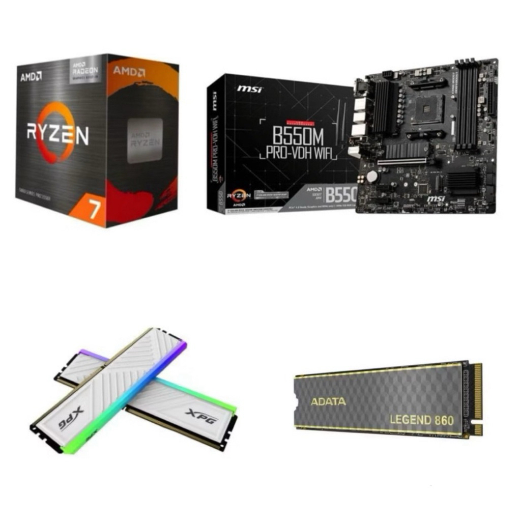 Jual Paket Processor Gaming AMD RYZEN 7 5700X Box RAM DDR4 32GB B550 ...