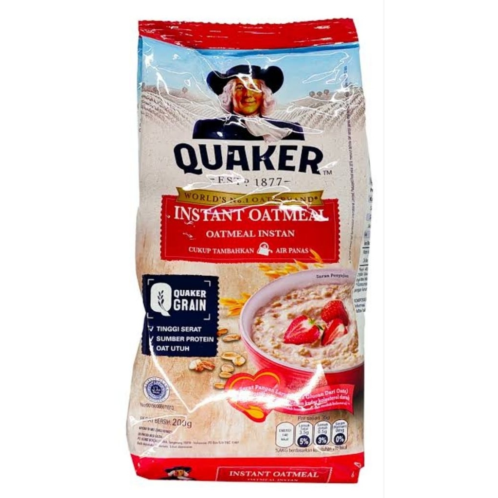Jual Quaker Instant Oatmeal 200 gr | Shopee Indonesia