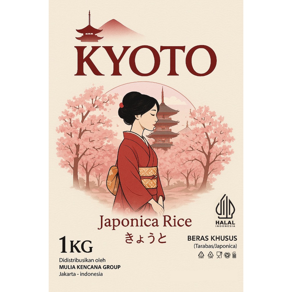 Jual BERAS JEPANG 1 KG JAPONICA BERAS SUSHI RICE MURAH BAHAN SUSHI ...