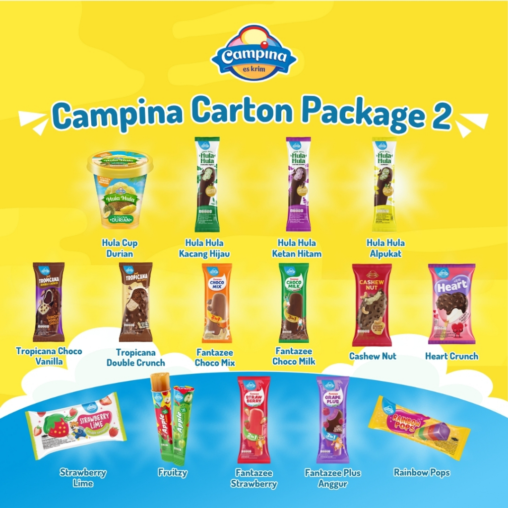 Jual Campina Carton Package 2 - Es Krim | Shopee Indonesia