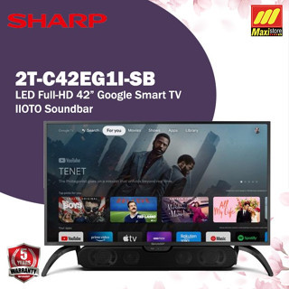 Jual SHARP 2T-C42EG1I-SB LED 42" Full-HD Google TV with IIOTO Soundbar | Shopee Indonesia