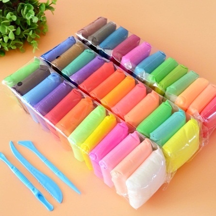 Jual 12PCS Clay Mainan Anak Polymer Clay SNI Warna Warni 944 | Shopee ...