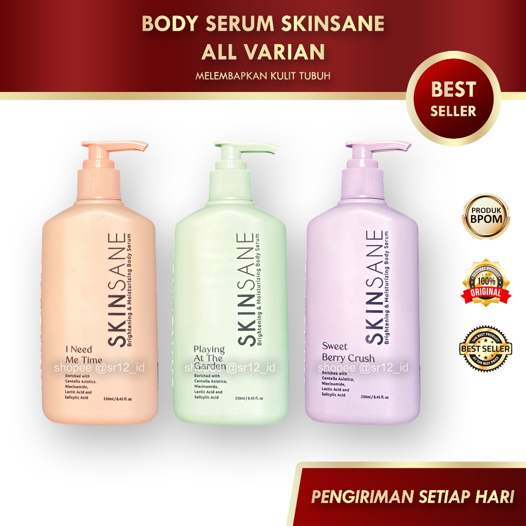 Jual SKINSANE - Body Serum All Varian (I Need Me Time / Playing At The ...