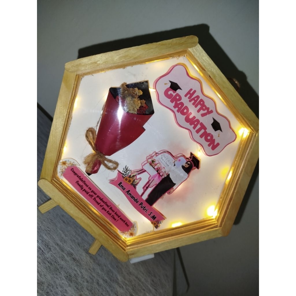 Jual HEXA FRAME. Kado Unik Ulang Tahun Kado Wisuda Anniversary Wedding ...