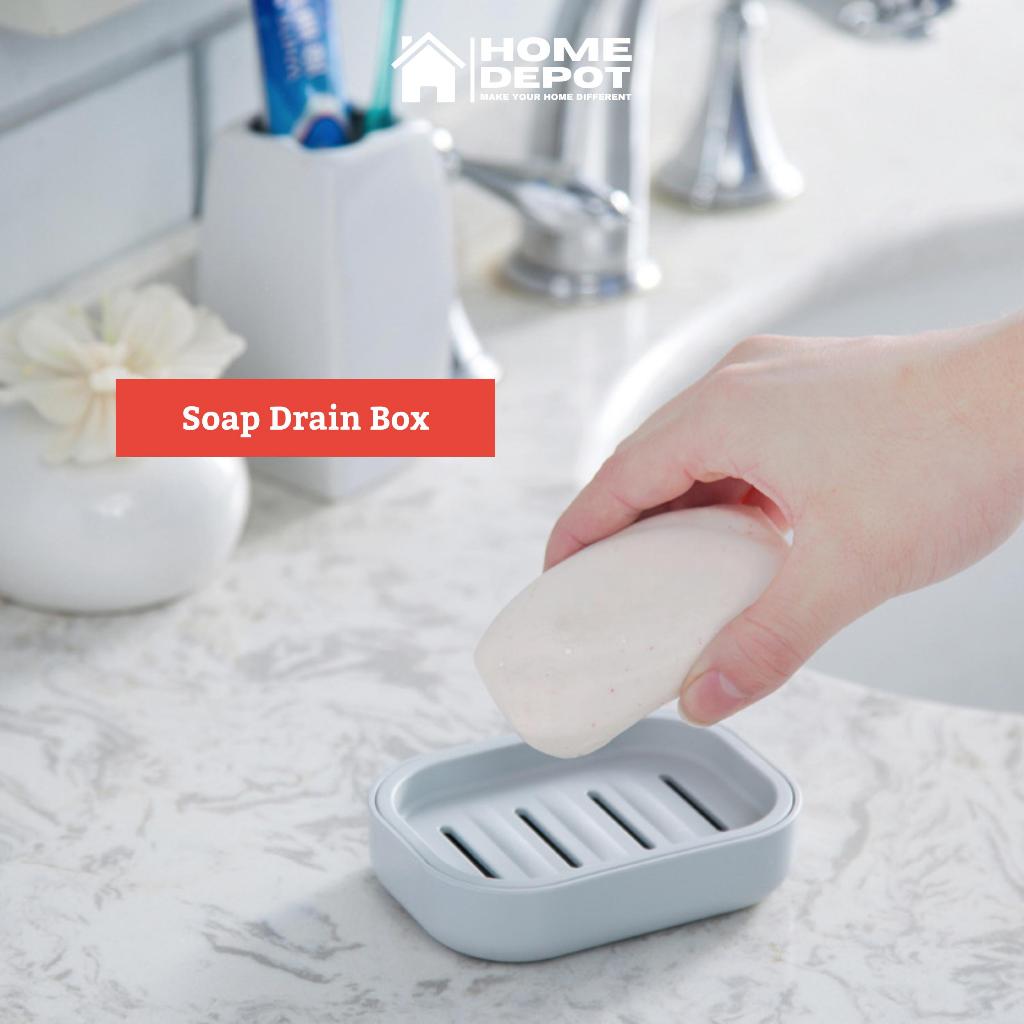 Jual Tempat Sabun Batang Plastik Portable Toilet Soap Container Drain ...