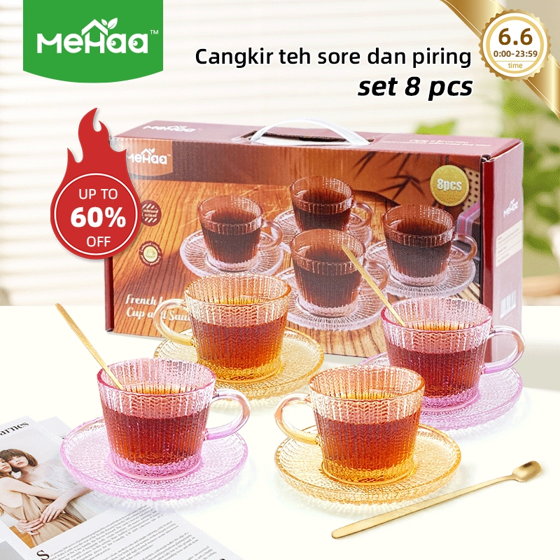 Jual Mehaa Set Cangkir Satu set dan Piring Saji Mewah Sore Satu set ...