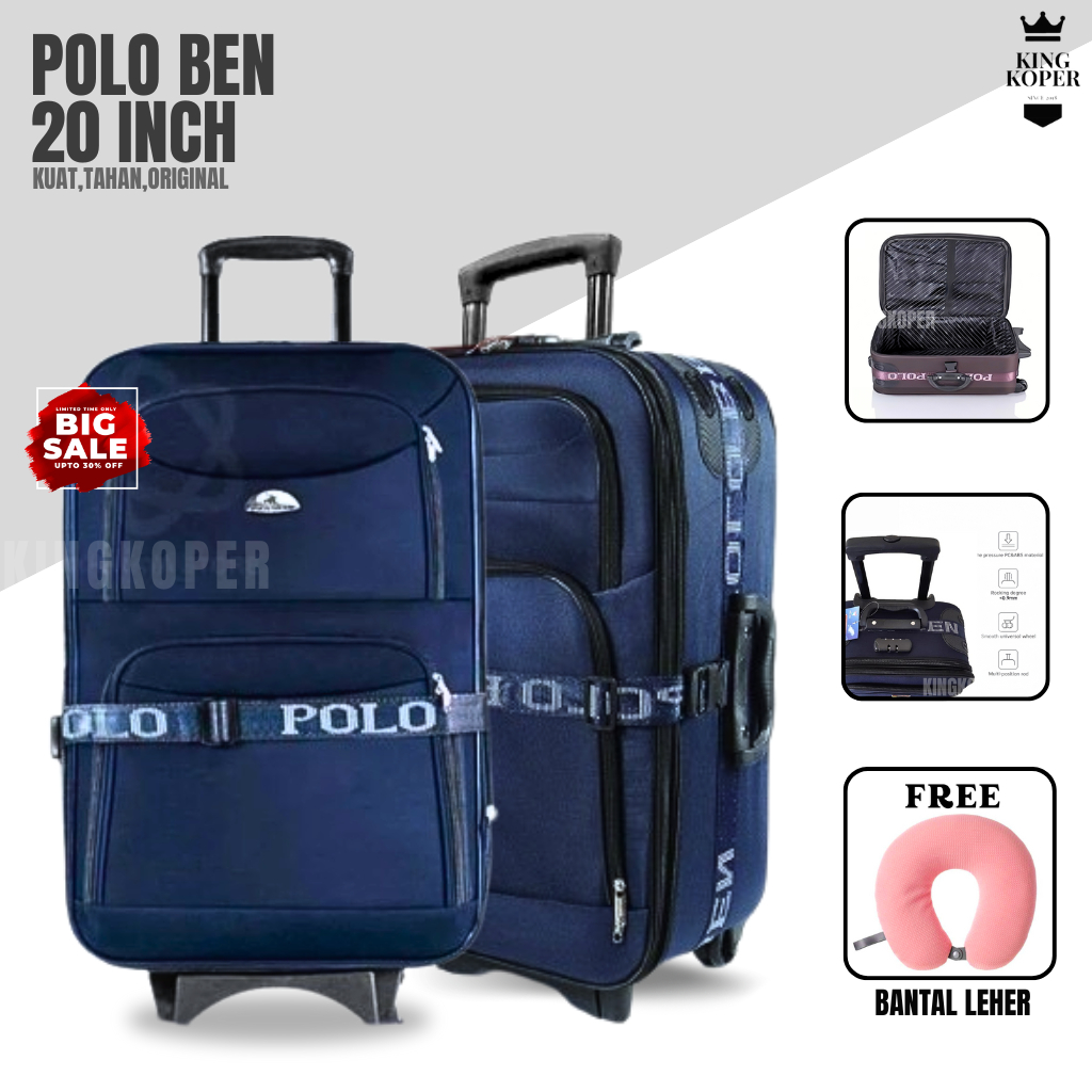 Jual Koper Polo 20 inch Polo - koper kain - koper bagasi - koper murah ...