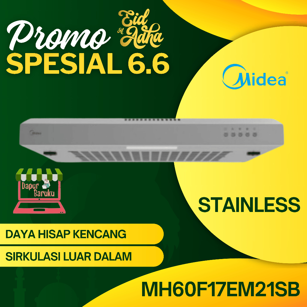 Jual Midea Cooker Hood MH 60 Stainless / MH60STAINLESS | Shopee Indonesia