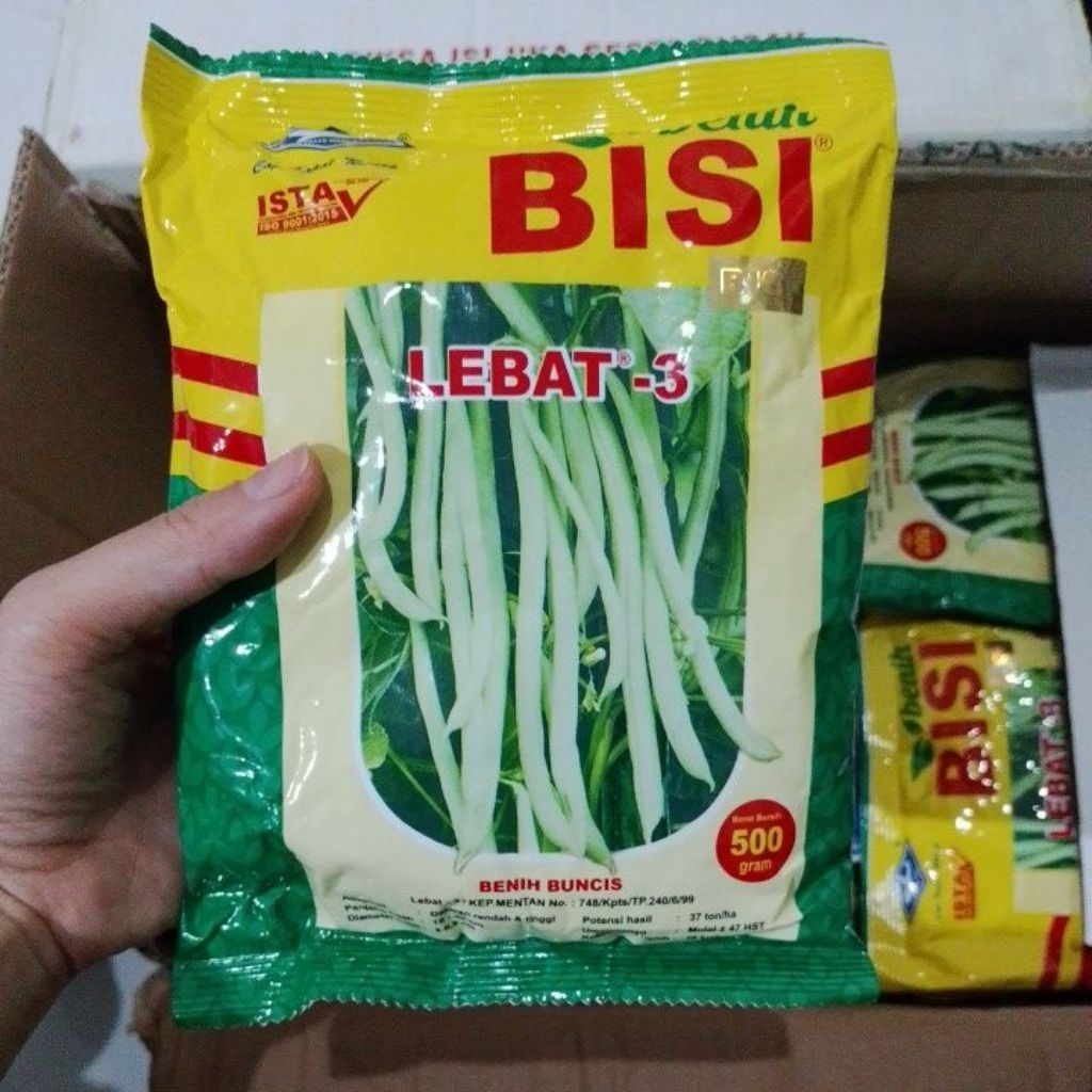 Jual Benih bibit buncis 3 500gram cap kapal terbang kemasan pabrik ...
