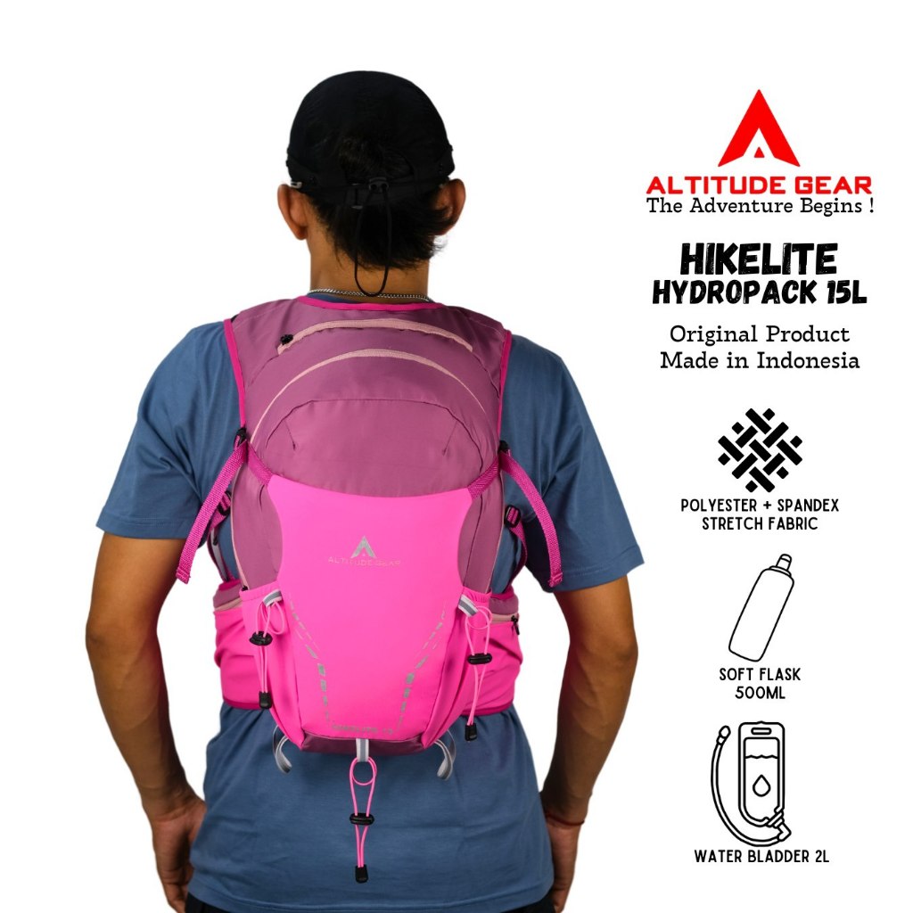 Jual Altitude Gear HikeLite 15L Hydropack Tas Trail Running Ultralight ...
