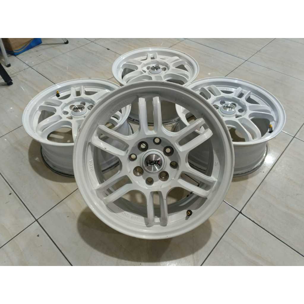 Jual velg seken hsr aeri r15 pcd 4x100/114 masuk ke brio avanza xenia jazz vios dll | Shopee ...