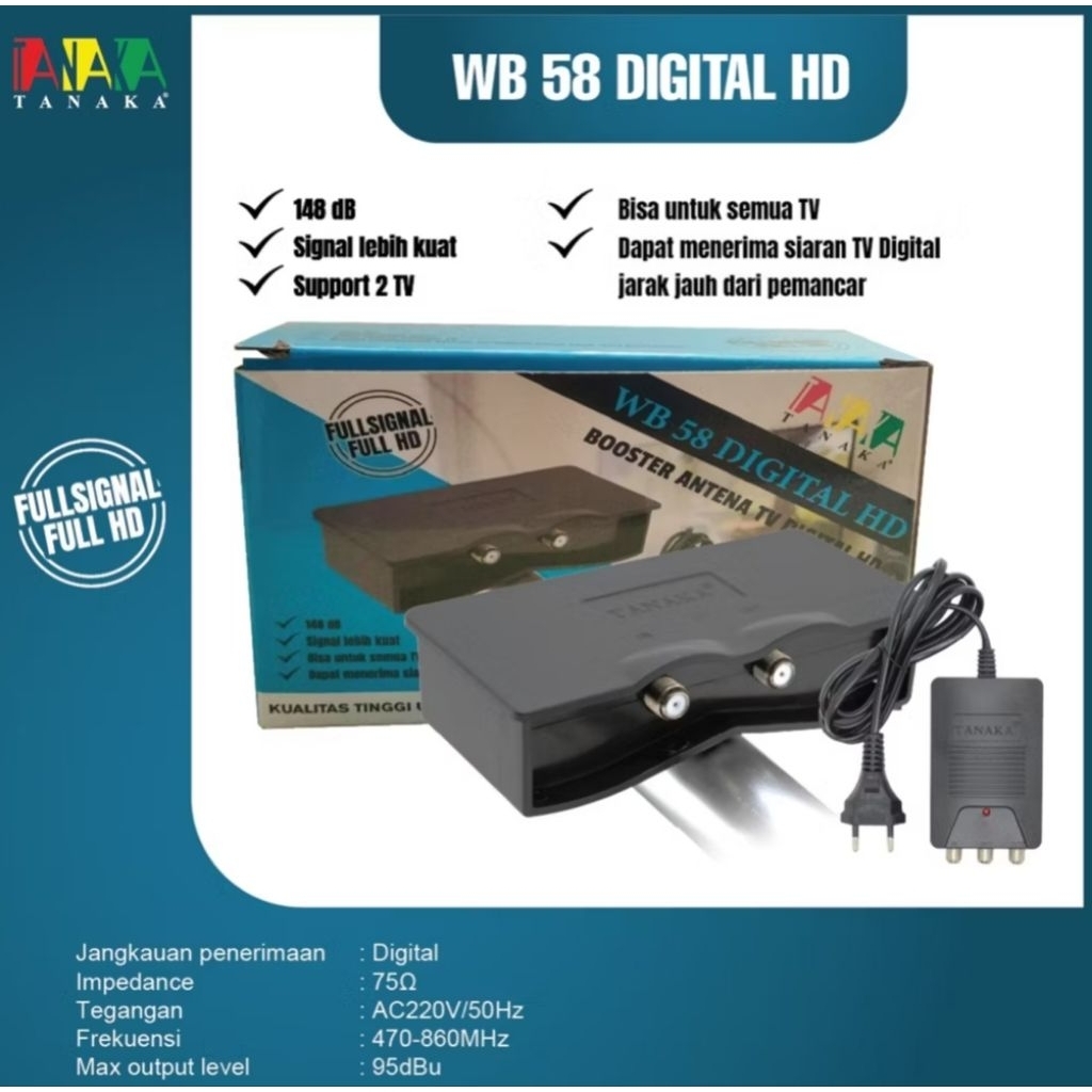 Jual Antena Booster Digital / Penguat Signal Digital Tanaka WB 58 ...