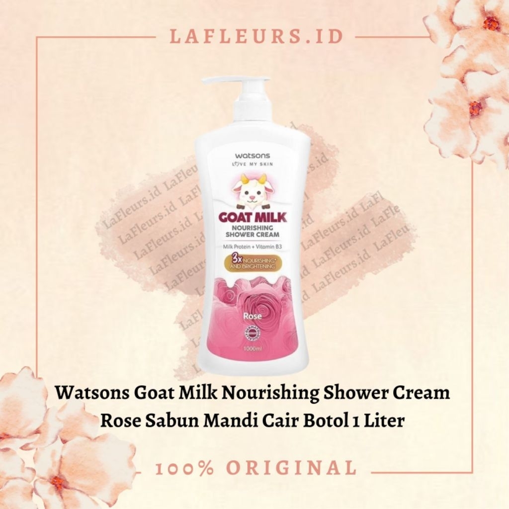 Jual Watsons Goat Milk Body Wash Nourishing Rose Shower Cream Botol ...