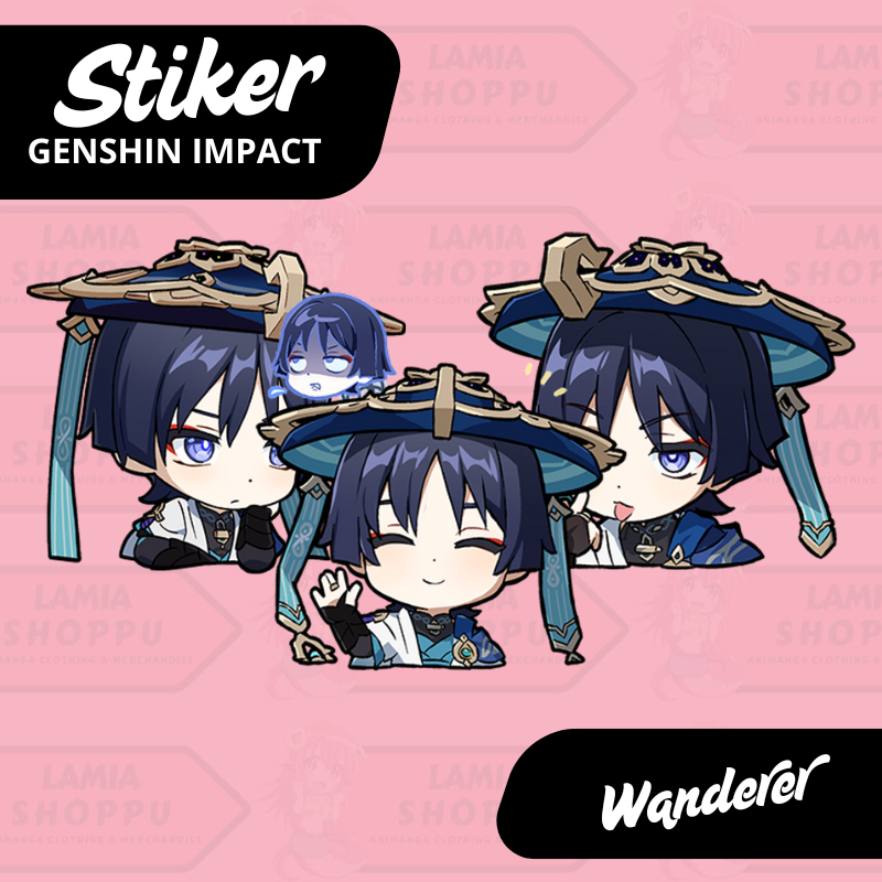 Jual Sticker Genshin Impact Wanderer | Stiker Wanderer Genshin ...