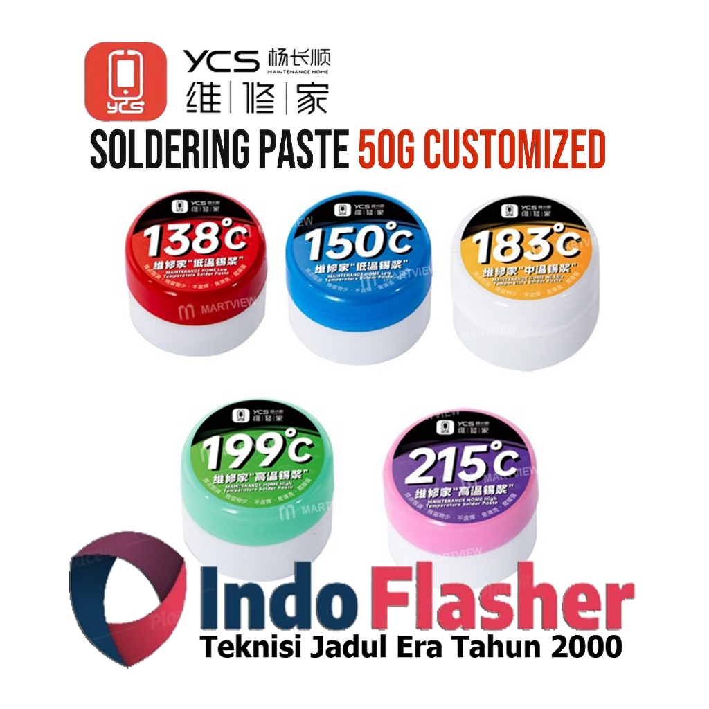 Jual YCS Soldering Paste Customized 138C 150C 183C 199C 215C - Solder ...