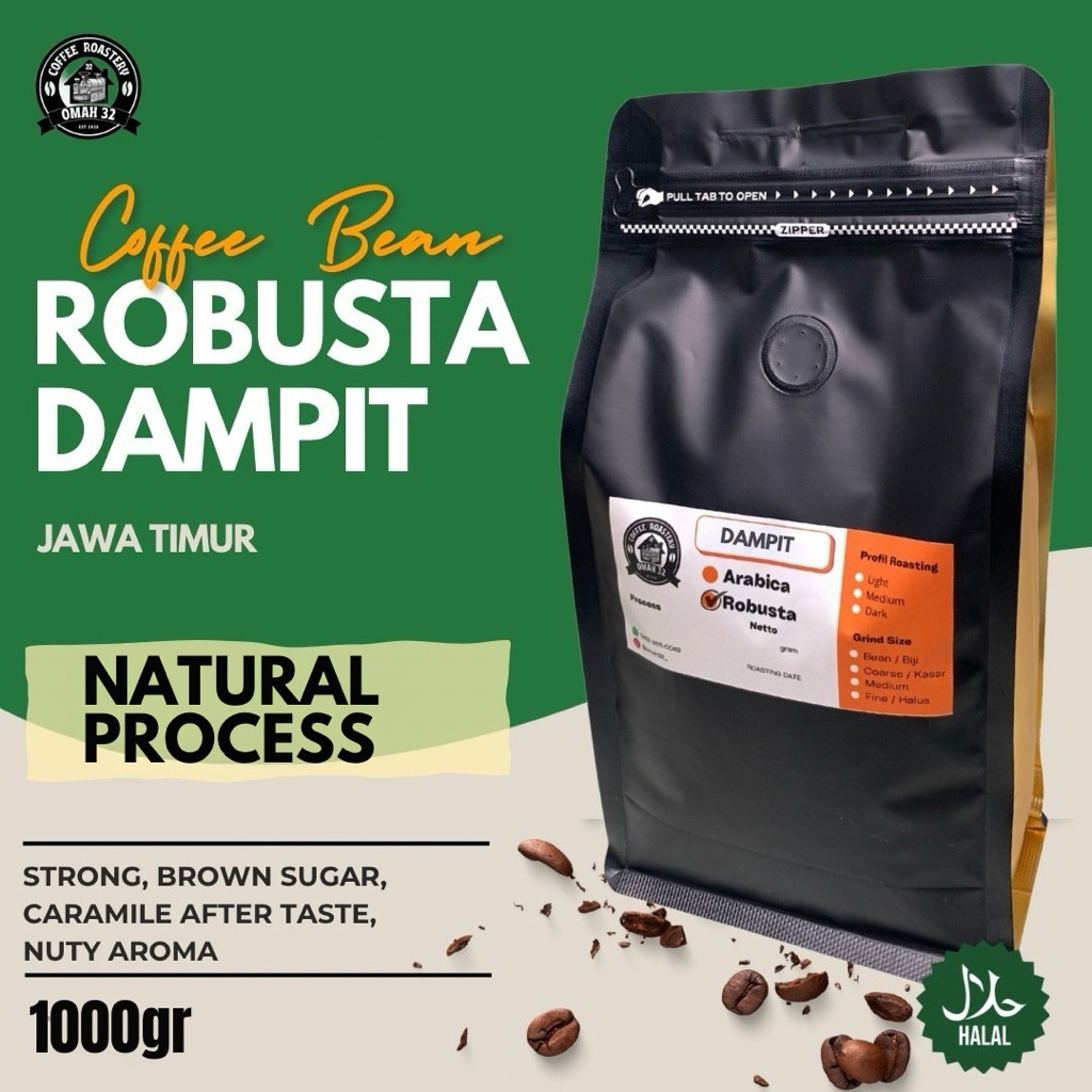 Jual Kopi Robusta Dampit Original 1000gr | Robusta Coffee Dampit ...