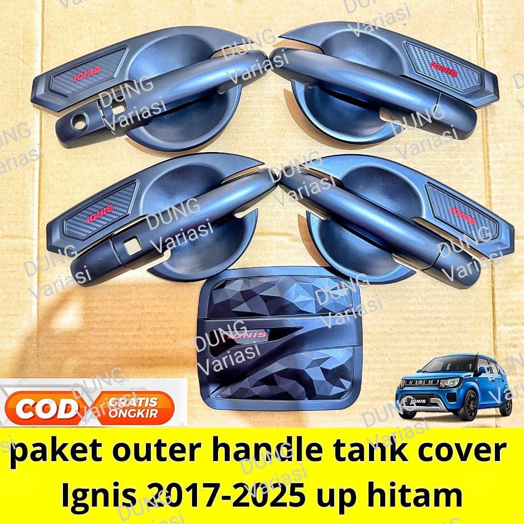 Jual Paket outer handle tank cover suzuki ignis Hitam 2017 2018 2019 ...