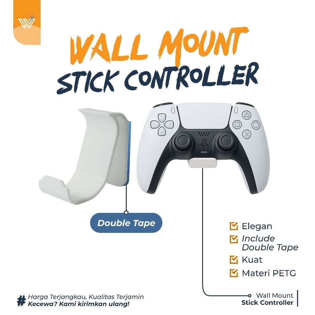 Jual Wall Mount Gantungan Dudukan Stick PS3, PS4, PS5 Controller Stand ...