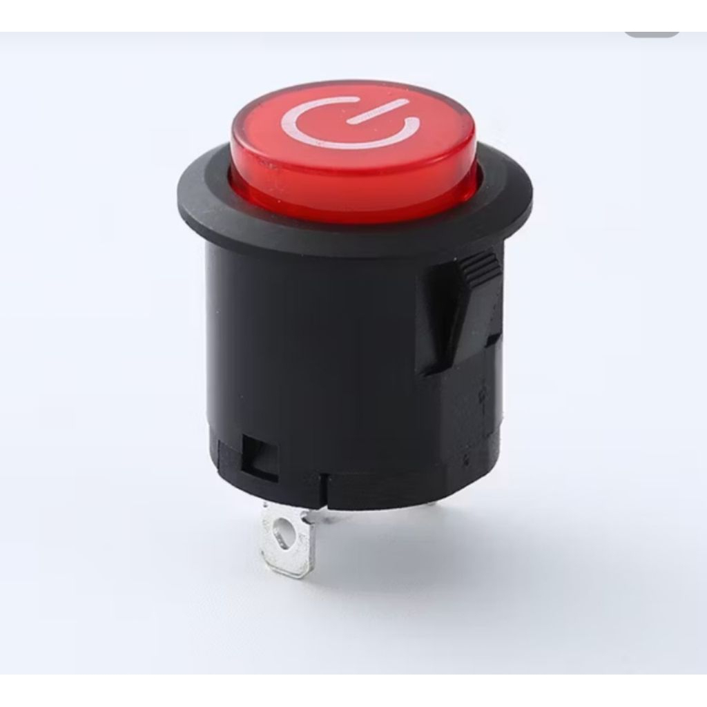 Jual switch Push Button Saklar Tombol Power ON OFF 12V 20A + Lampu PIN ...