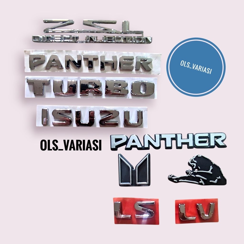 Jual Emblem logo tulisan panther isuzu / emblem panther new / emblem ...