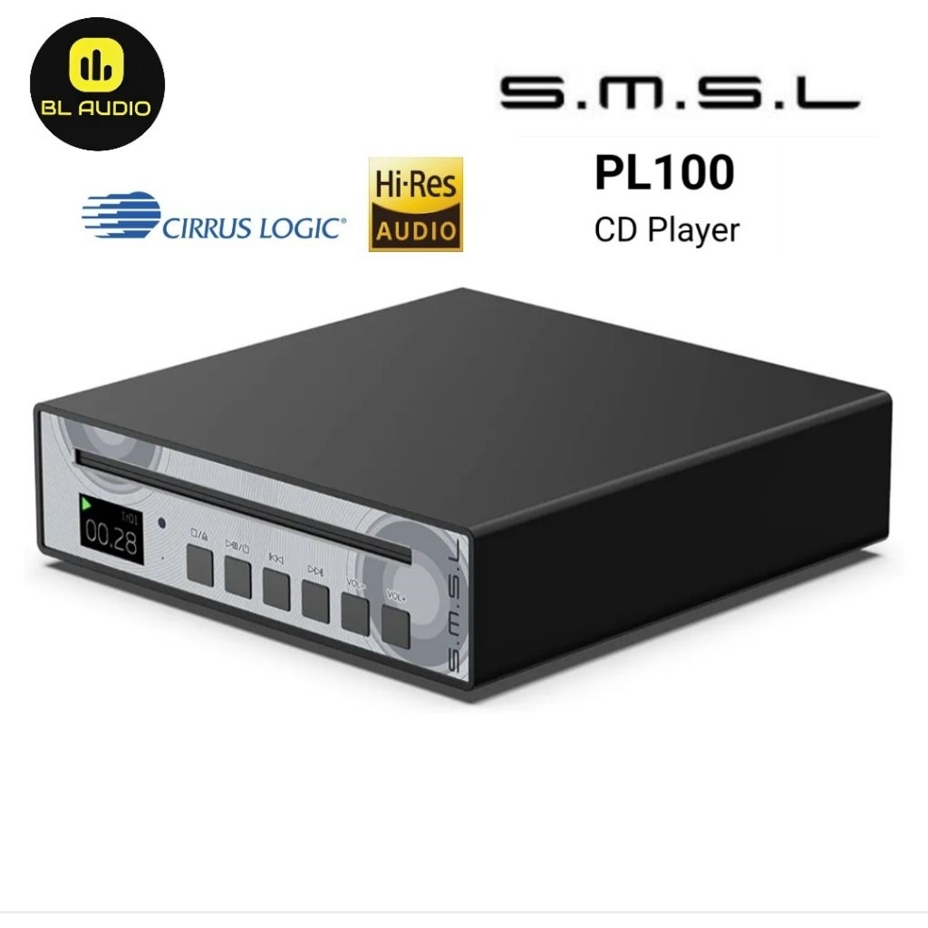 Jual SMSL PL 100 PL100 Cirrus Logic CS43131 Portable CD Player | Shopee ...