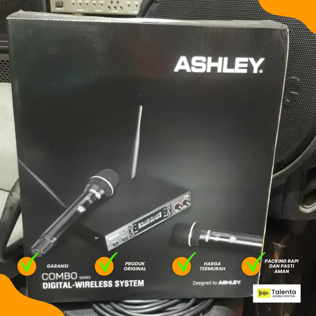 Jual Microphone Wireless Ashley Combo Series Original Ashley Combo ...
