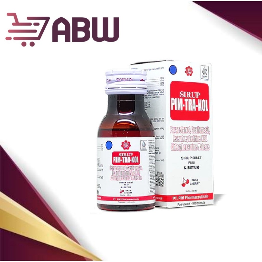 Jual [A] Pimtrakol Sirup Rasa Cherry 60 ml - Obat Demam Batuk Pilek ...