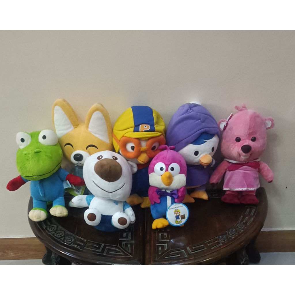 Jual Paket Lengkap Boneka Pororo dan Teman-temannya (Eddy, Petty, Crong ...