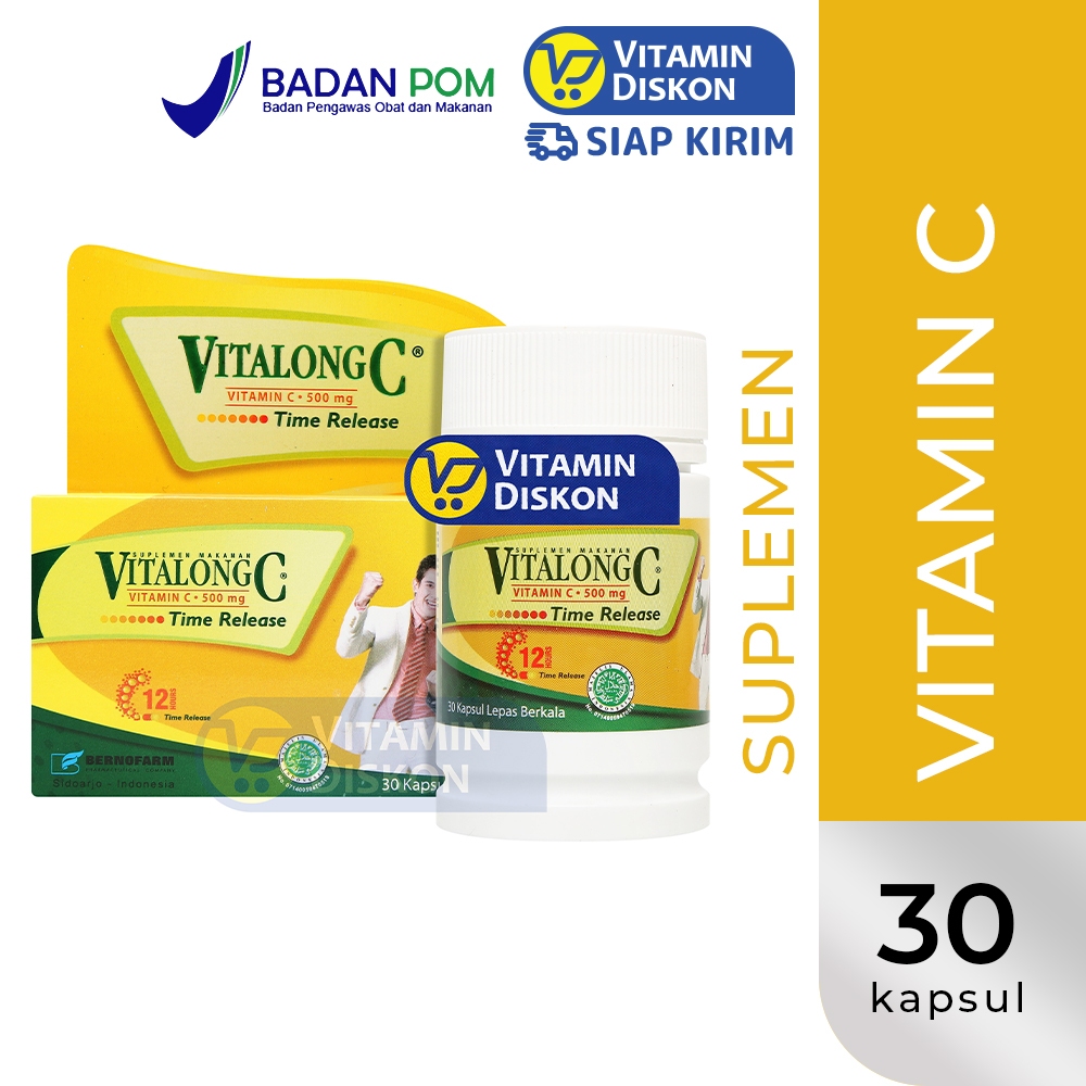 Jual VITALONG C VITAMIN C 500 MG | Suplemen Daya Tahan Tubuh, Imunitas Tubuh | Shopee Indonesia