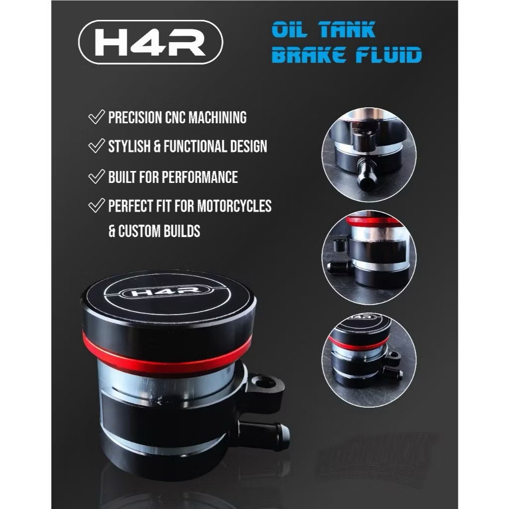 Jual H4R Oil Tank Brake Fluid - Tabung Minyak Rem CNC Tabung Minyak ...