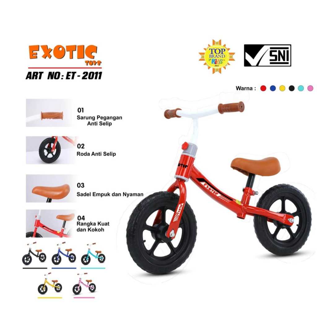 Jual Pushbike Balance Bike Push Bike Exotic Aviator Pacific Iora PMB ...