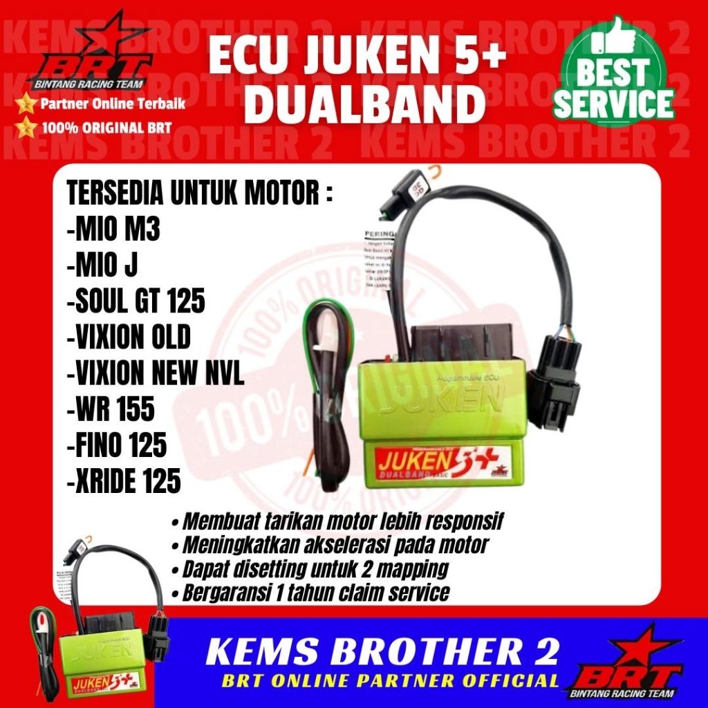 Jual ECU JUKEN 5+ BRT MIO J MIO M3 SOUL GT 115 SOUL GT 125 FINO 125 ...