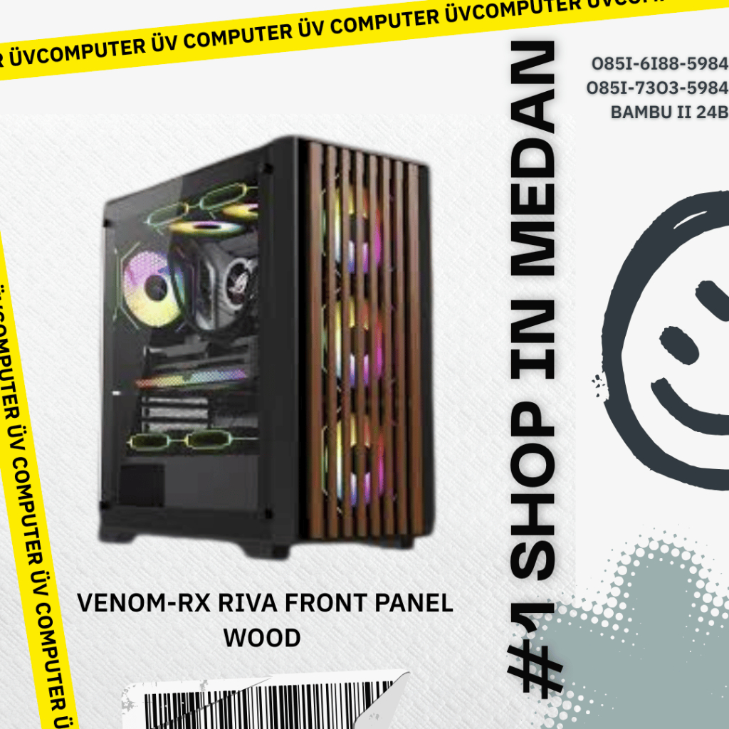 Jual Casing PC Komputer VenomRx Venom-RX RIVA Front Panel Kayu Wood ...