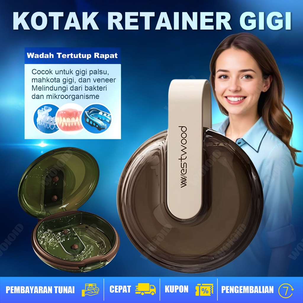 Jual Kotak Retainer Gigi Kotak Gigi Palsu Tempat Retainer Gigi Denture ...