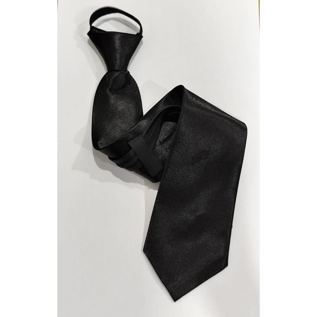 Jual Dasi Hitam Pria Dasi Polos Panjang Instan Dasi Kantor Dasi kuliah ...