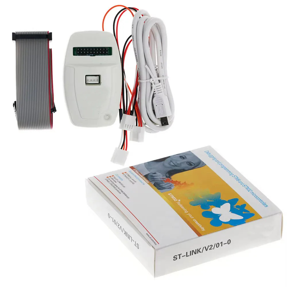 Jual ST-LINK V2 ST LINK STLINK STM8 STM32 USB Downloader Programmer ...