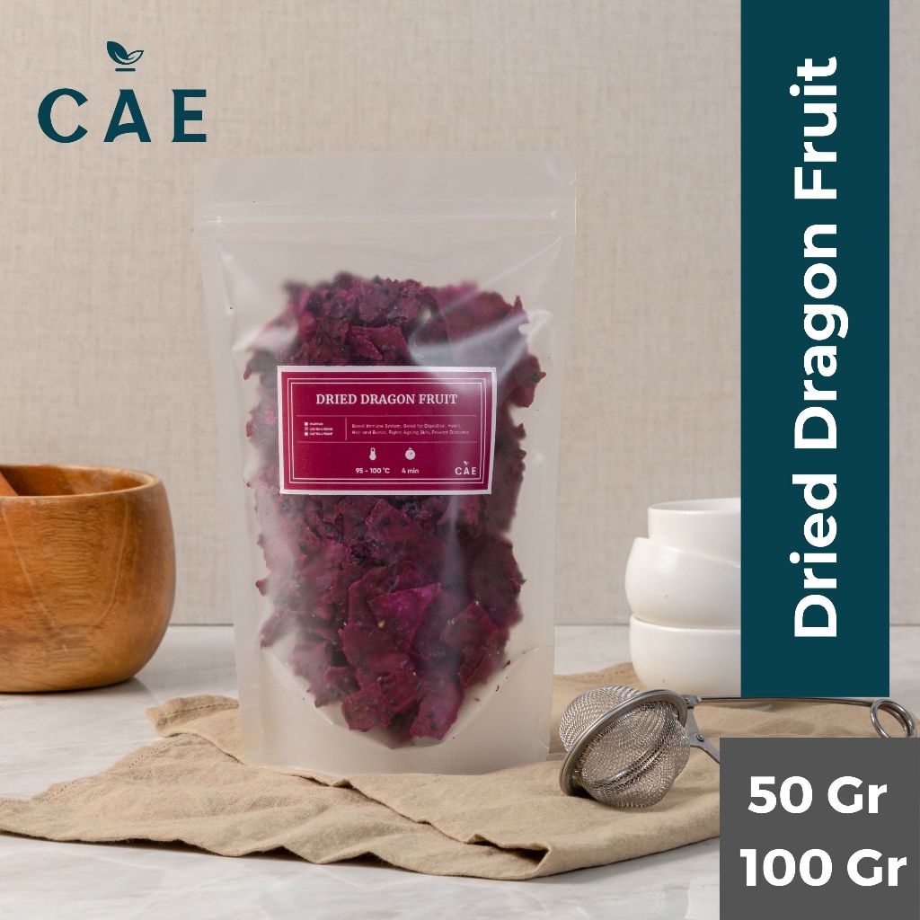 Jual Dried Dragon Fruit Buah Naga Buah Kering Iris Fruit Natural Organik 50 Gr - 100 Gr | Shopee ...