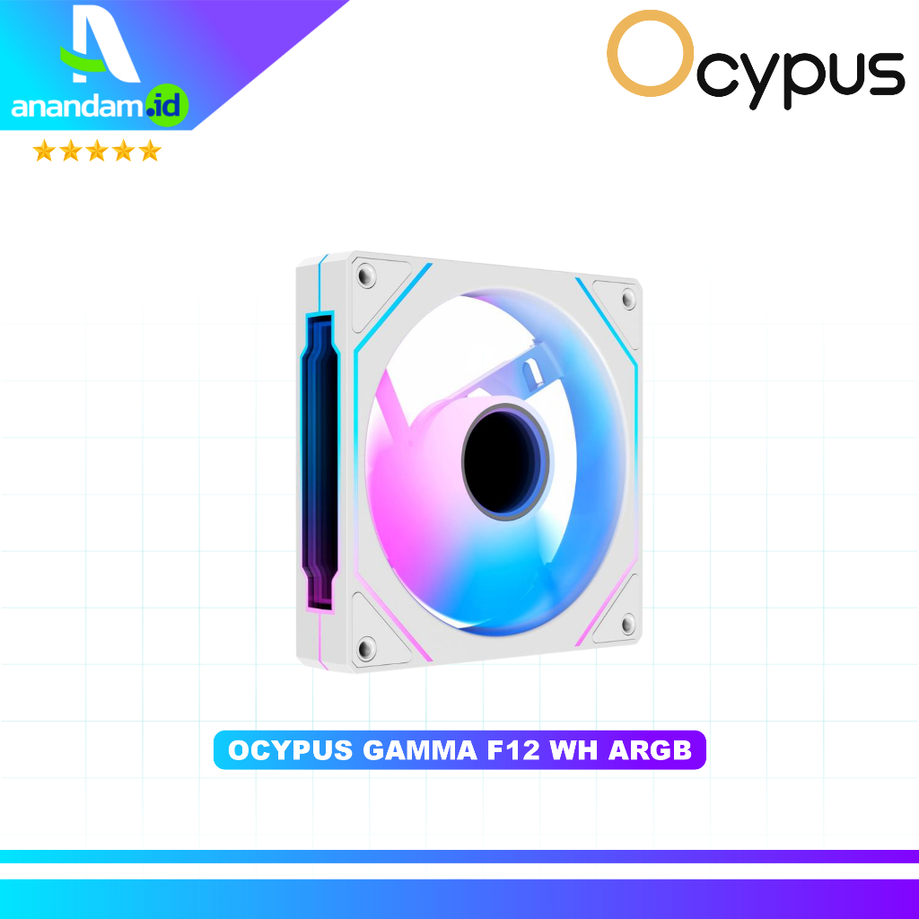 Jual Fan Casing PC Komputer | Ocypus Gamma F12 F-12 WH ARGB RGB | Fan ...