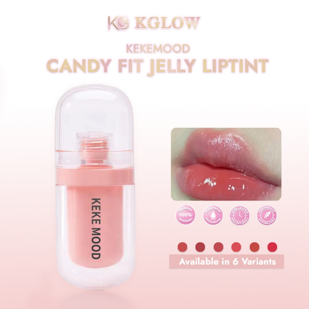 Jual GLOW | KEKEMOOD Candy Fit Jelly Liptint Watery Tender Lip Gloss ...