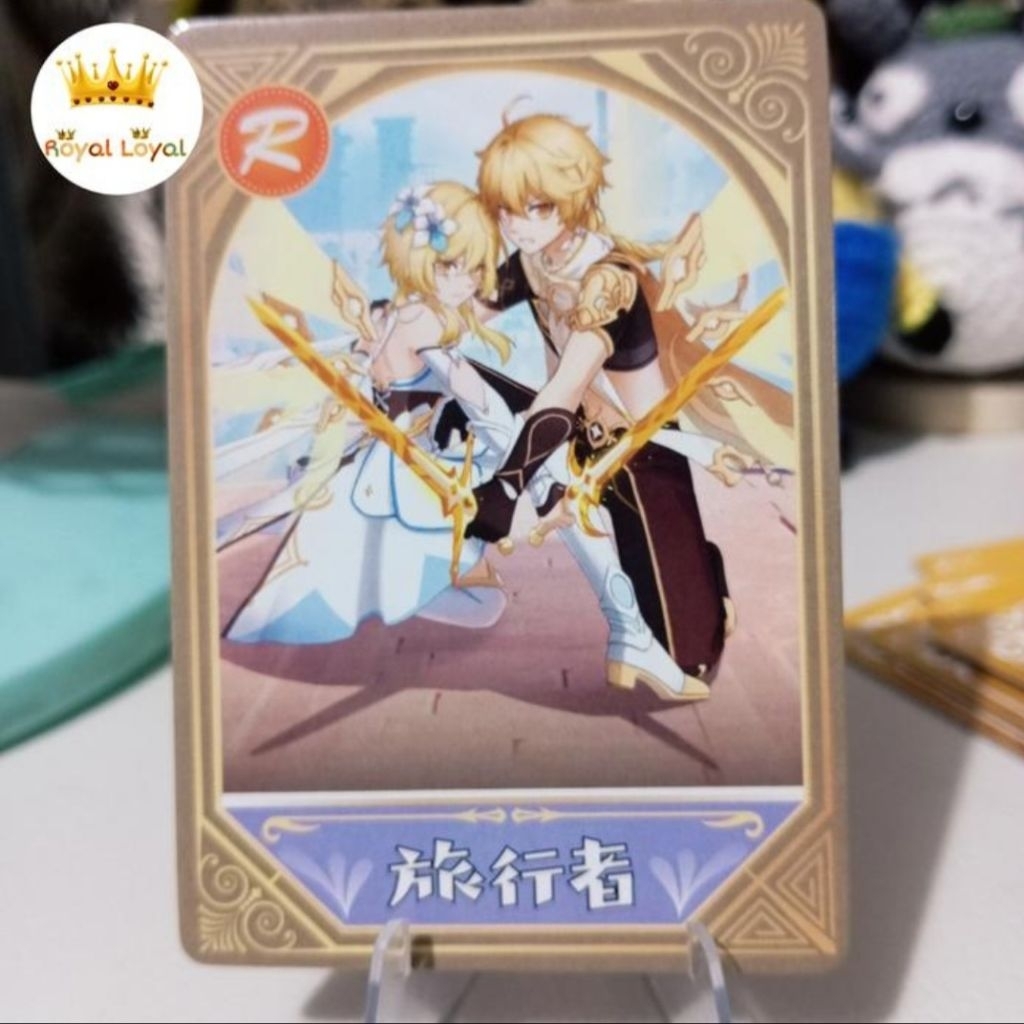 Jual Lumine & Aether Kartu CCG TCG Art Collection Card - Genshin Impact ...
