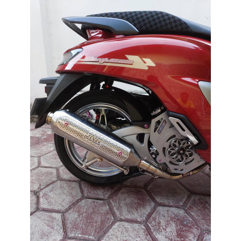 Jual KNALPOT HONDA STYLO 160 STANDAR RACING SILENT FULL STAINLESS ...
