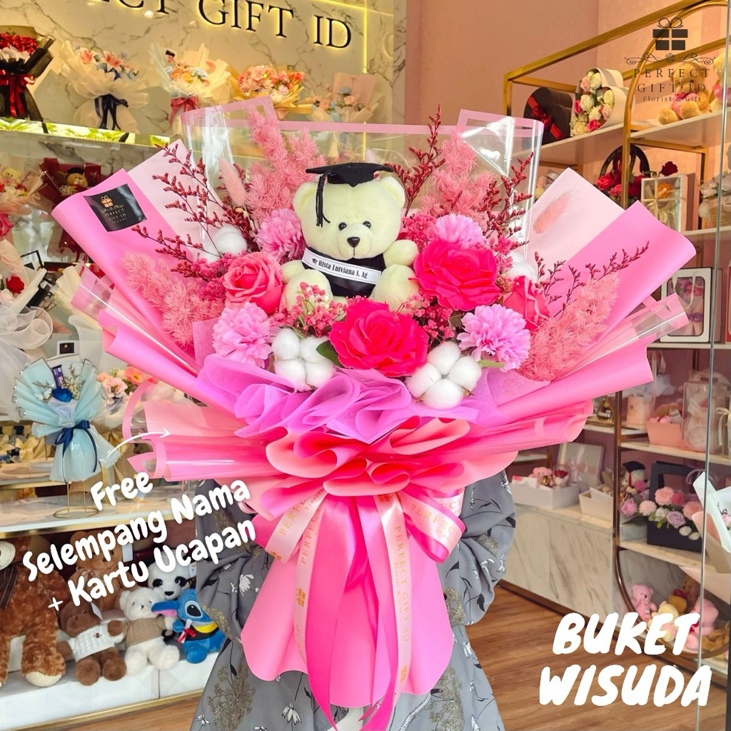Jual BUKET BONEKA WISUDA / BUKET WISUDA / BUKET BUNGA ARTIFICIAL ...