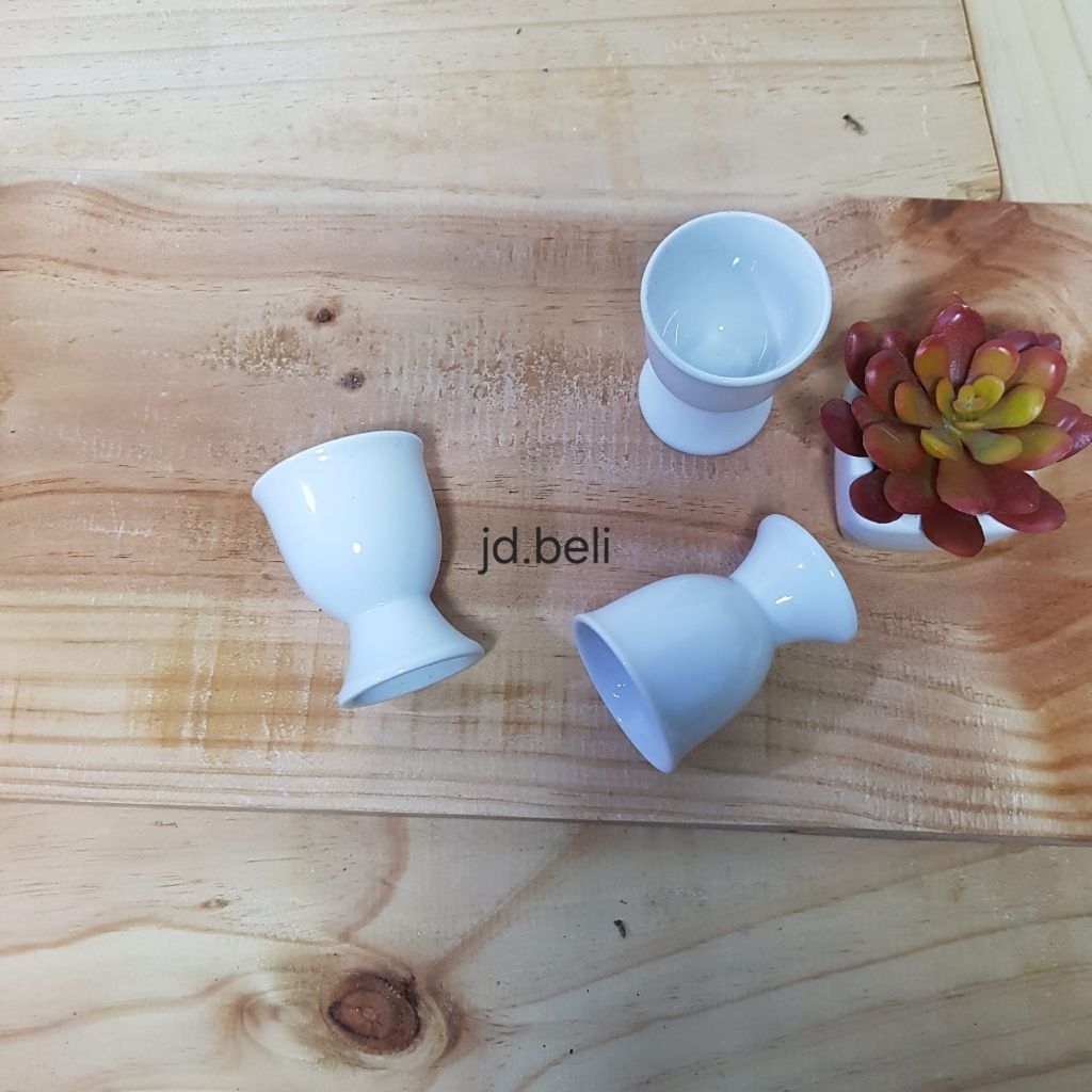 Jual Egg cup stand holder/Tatakan telur/Tempat telur keramik/Mangkuk ...
