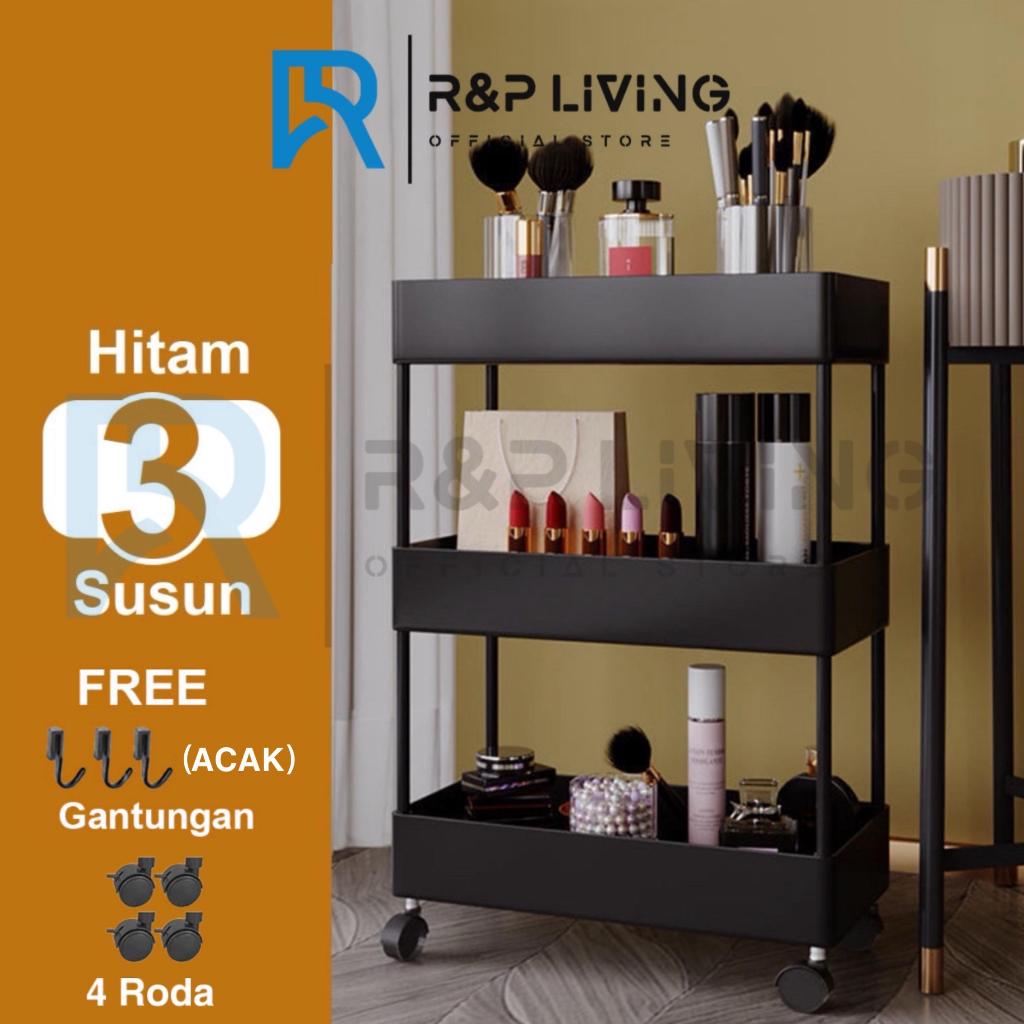 Jual R&P [READY] Rak susun serbaguna 3 tingkat dengan roda | Shopee ...